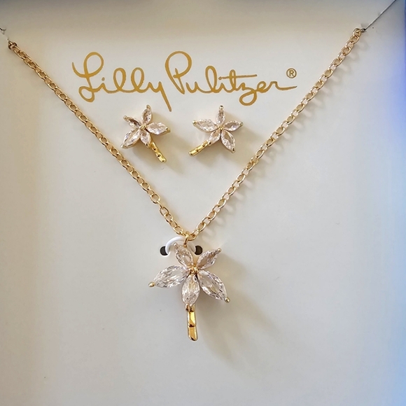 Lilly Pulitzer | Jewelry | New Lilly Pulitzer Palm Tree Necklace And ...